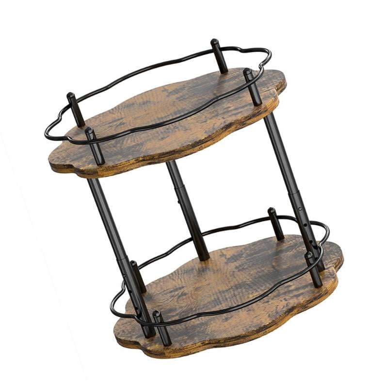 ANXPTIME Wooden Storage Rack with 4 Height Setting for Kitchen Storage ...