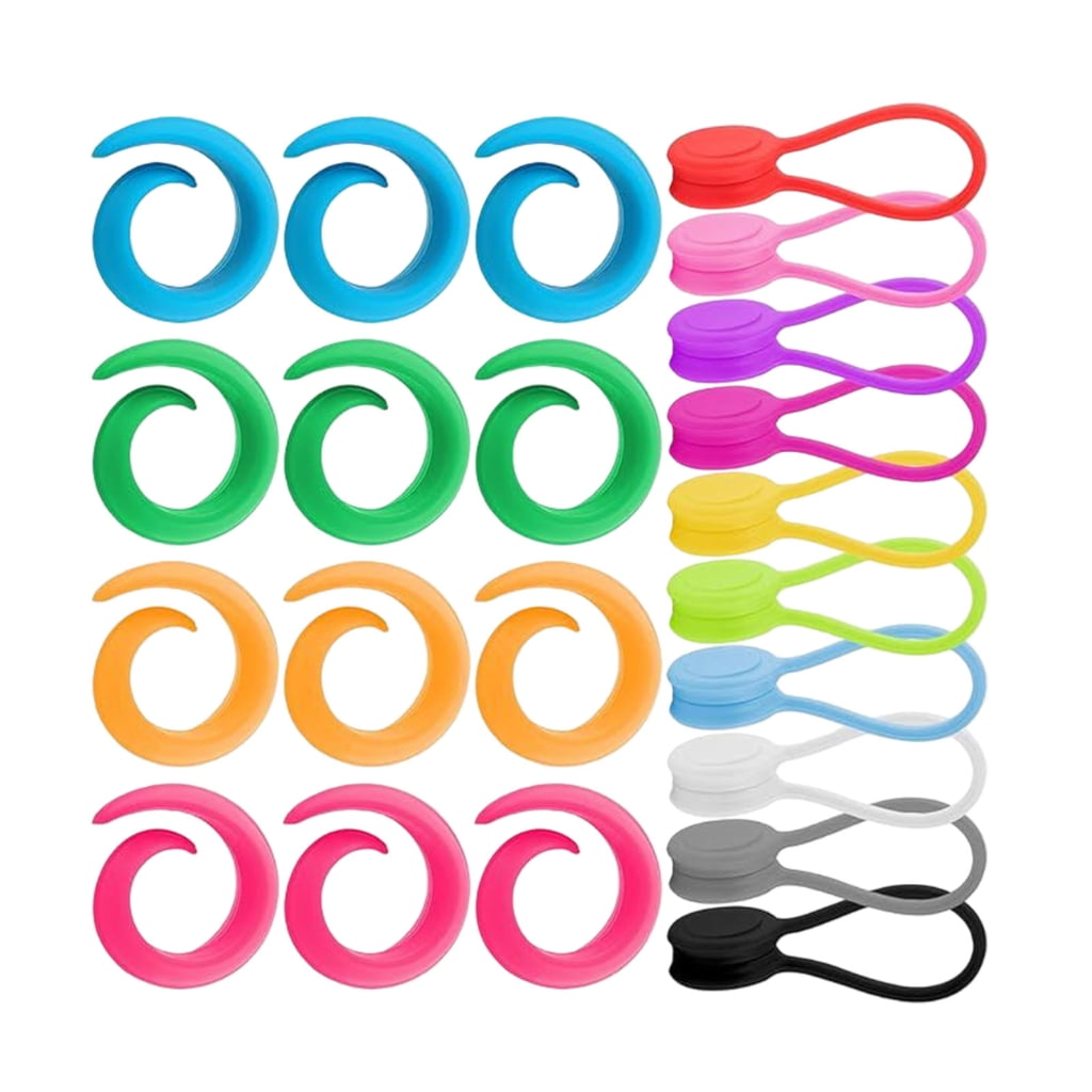 ANXPTME 22Pcs Magnetic Fabric Huggers Magnetic Fabric Clips Silicone ...