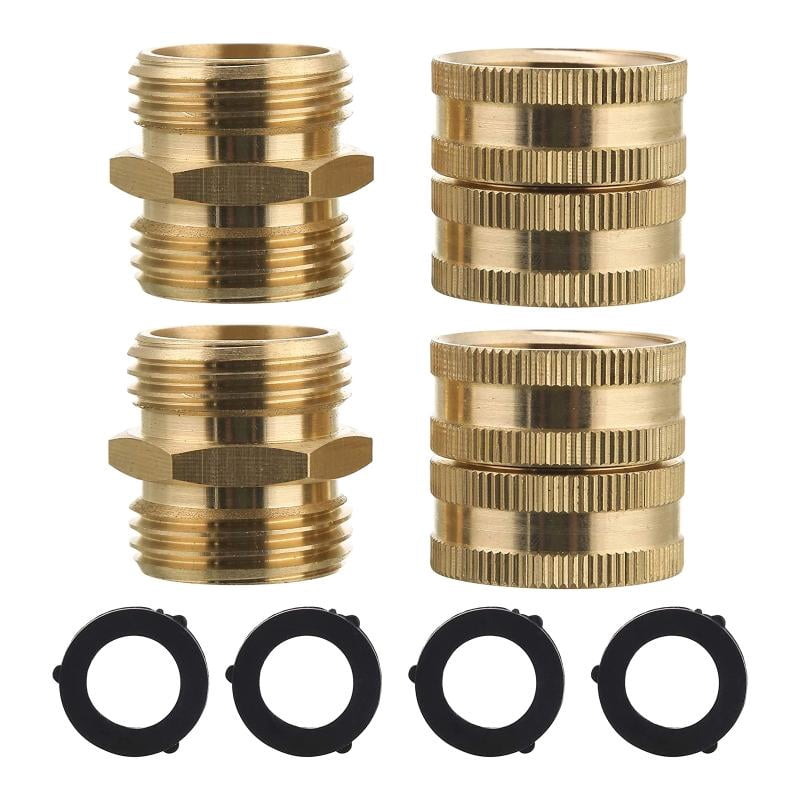 ANXPTIME Water Hose Connector with Washers Anti Rust Proof Copper ...