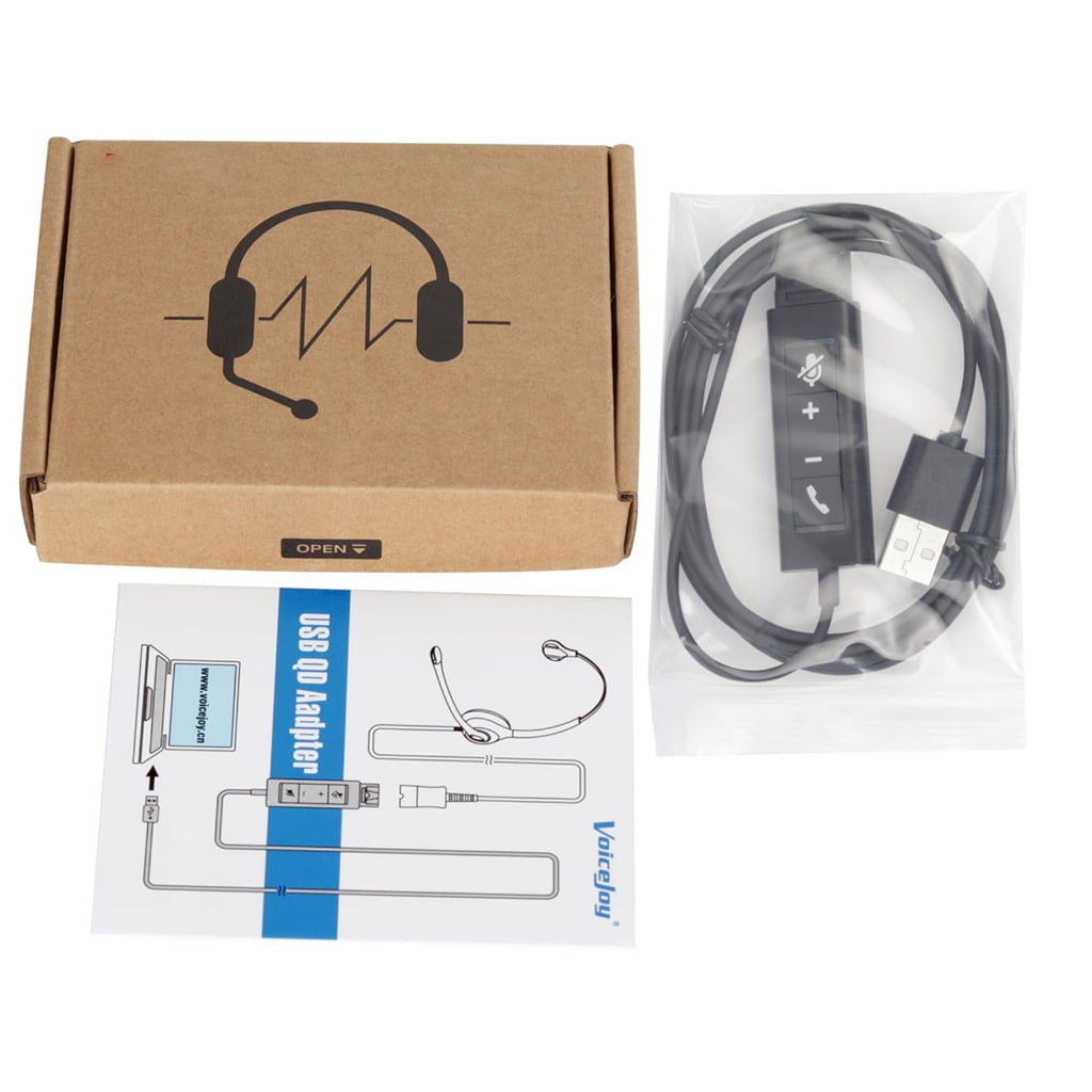 ANXPTME VoiceJoy QD to USB Adapter Headset Quick Disconnect to USB ...