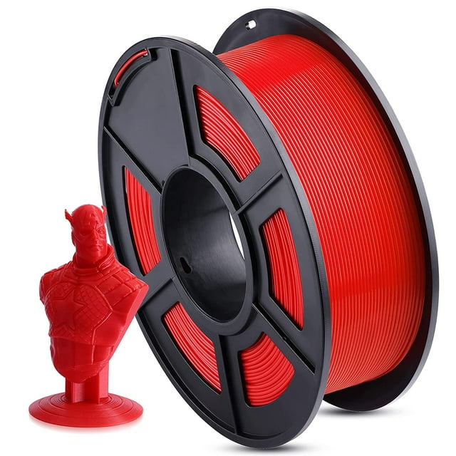 ANYCUBIC PLA 3D Printer Filament, 1.75mm, 1KG Spool, Red, Refill Holder ...
