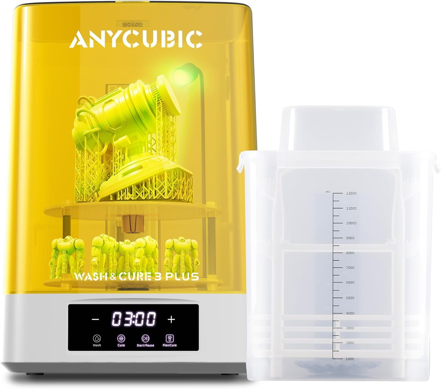 ANYCUBIC Wash & Cure 3 Plus Station, Machine with Lights, Dual-Layer ...