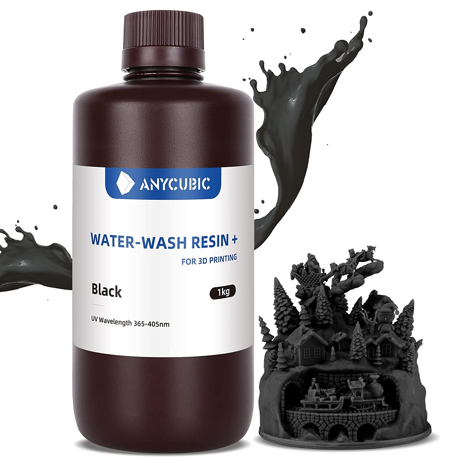 ANYCUBIC Water Washable Resin, 3D Printer Resin with Low Viscosity and ...