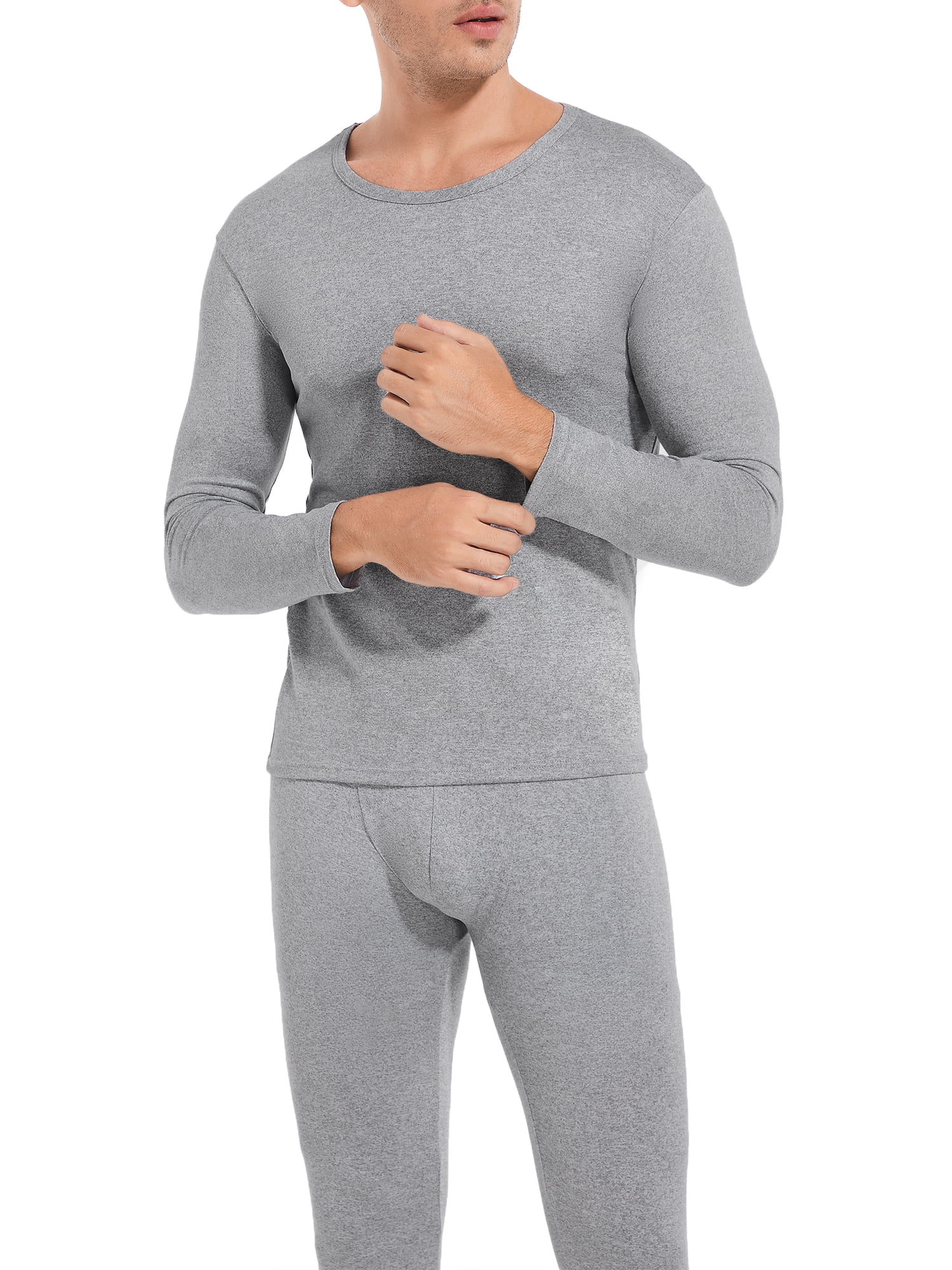 ANYFIT WEAR Men's Thermal Underwear Long Johns Set Fleece Lined Base ...