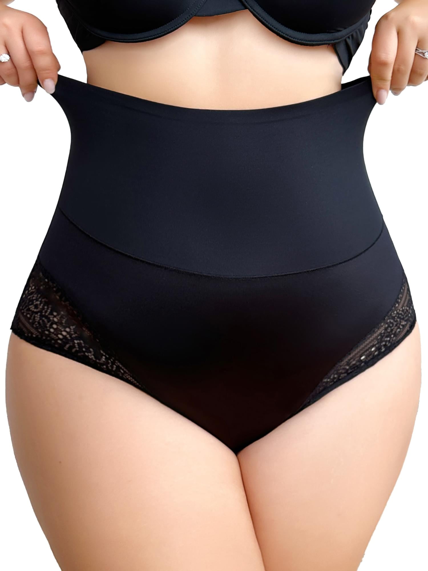 ANYFIT WEAR Plus Size Women High Waist Tummy Control Shapewear Panty ...
