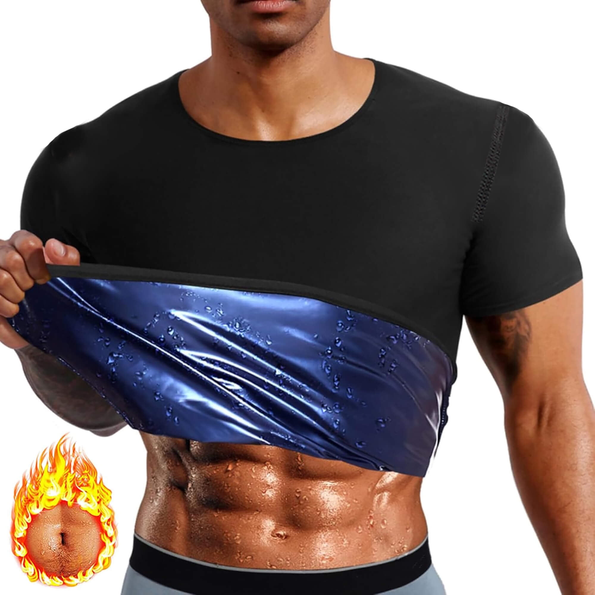 ANYFIT WEAR Sauna Suit for Men Sweat Shirt Workout Sports Fitness ...
