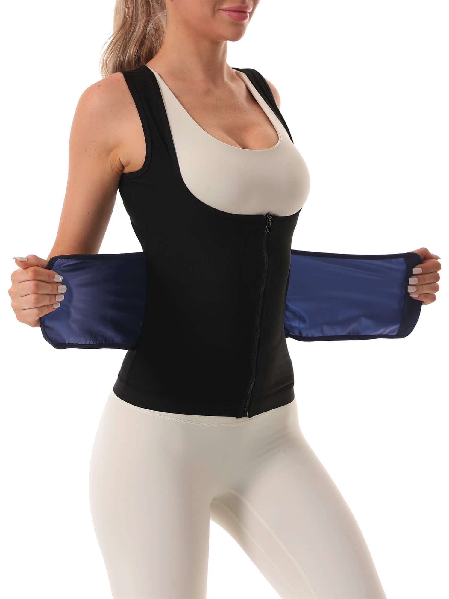 ANYFIT WEAR Sweat Sauna Suit for Women Workout Waist Trainer Belt ...