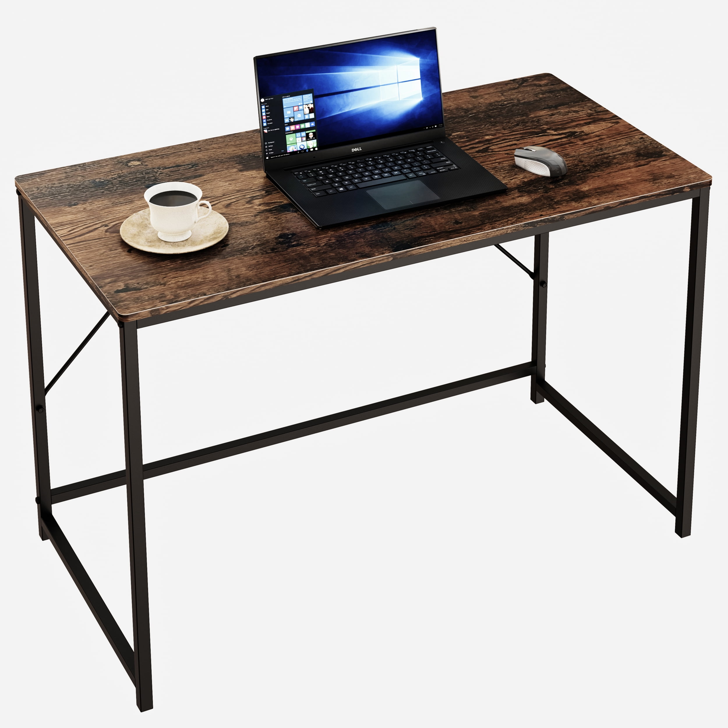 "ANYHI Sturdy Computer Desk, Versatile Writing Desk with Large ...