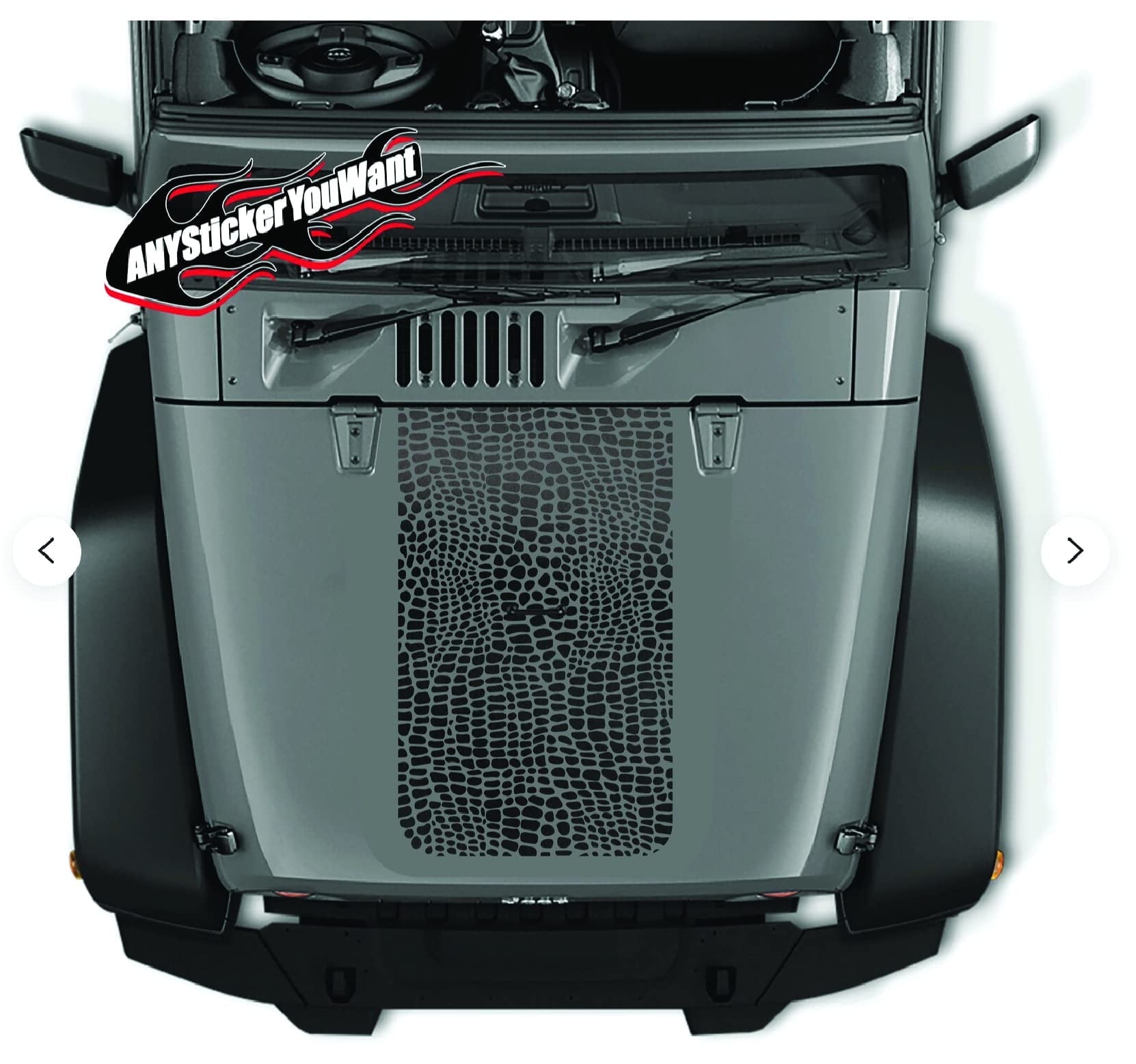 ANYStickerYouWant - Alligator Scales Blackout Hood Vinyl Decal Sticker ...