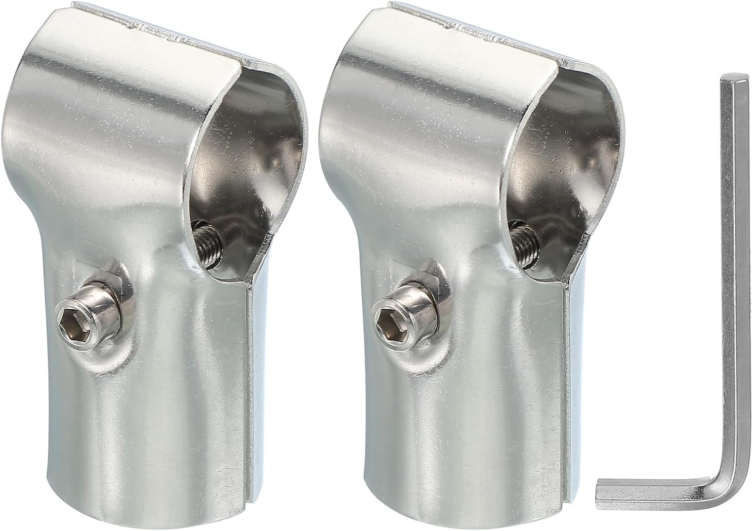 ANYWAY.GO 1.26" 2 Way Pipe Connector, 2 Pcs Steel Chain Fence Clamps ...