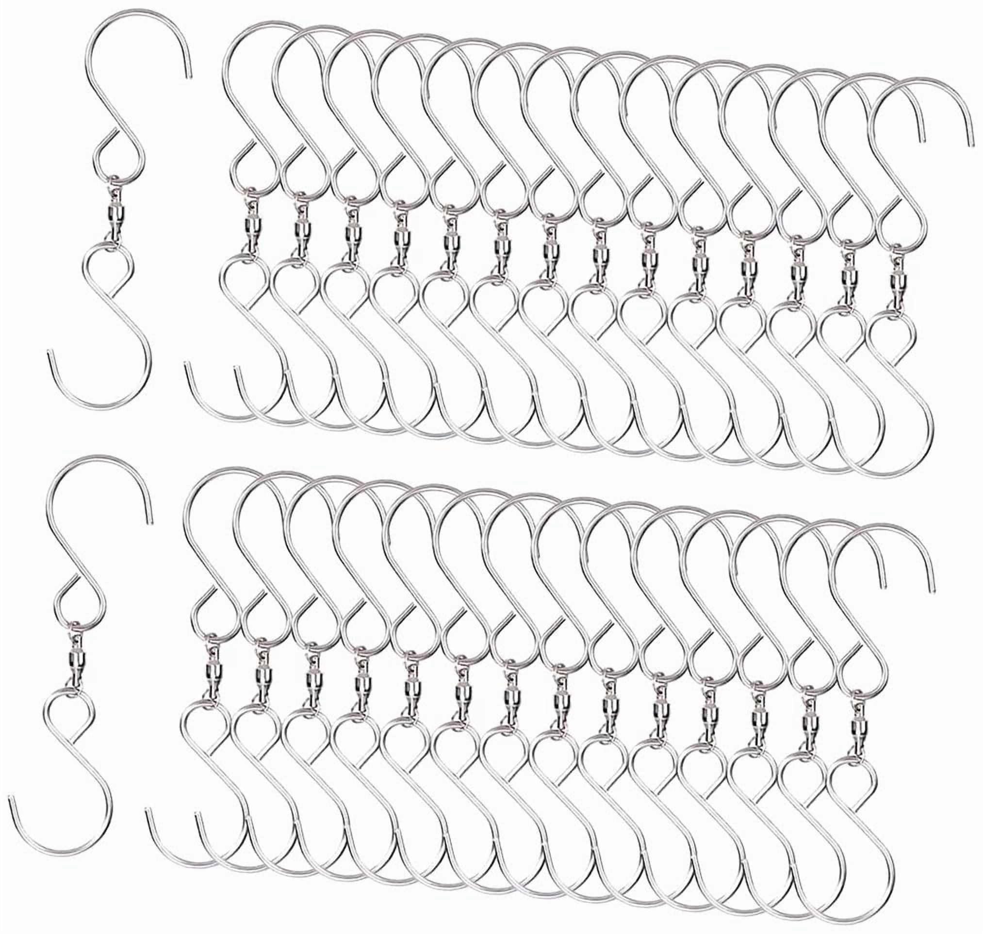 ANYWAY.GO 1 Box 30Pcs Dual Swivel Hook Swivel Hanging Clip Spinning 360 ...