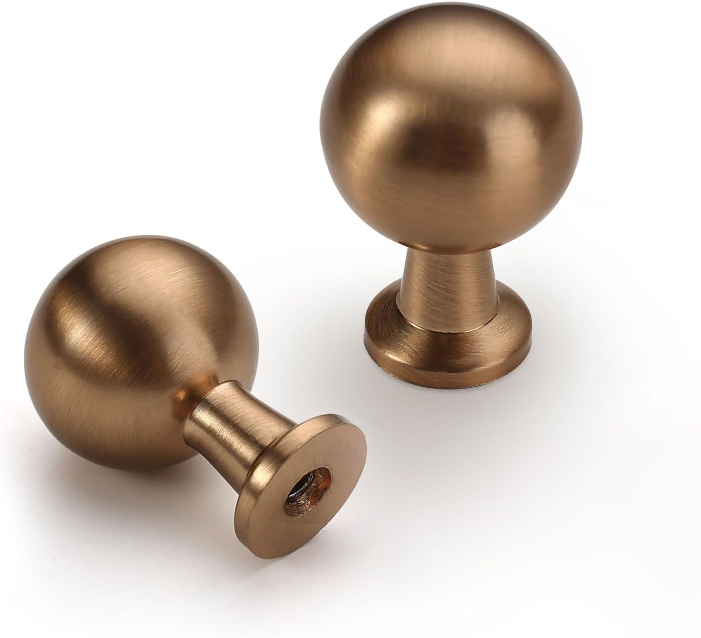 ANYWAY.GO 10 Pack 1.5 Inch Bronze Cabinet Knobs Round Drawer Knobs for ...