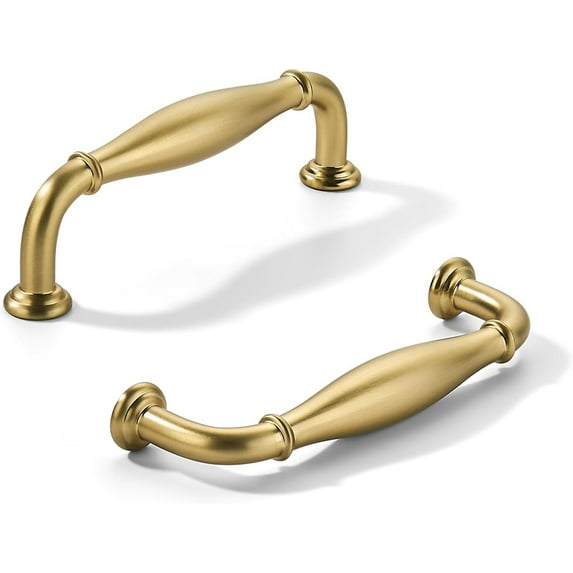 ANYWAY.GO 10 Pack 4inch (102mm) Hole Center Brushed Cabinet Pulls Satin ...