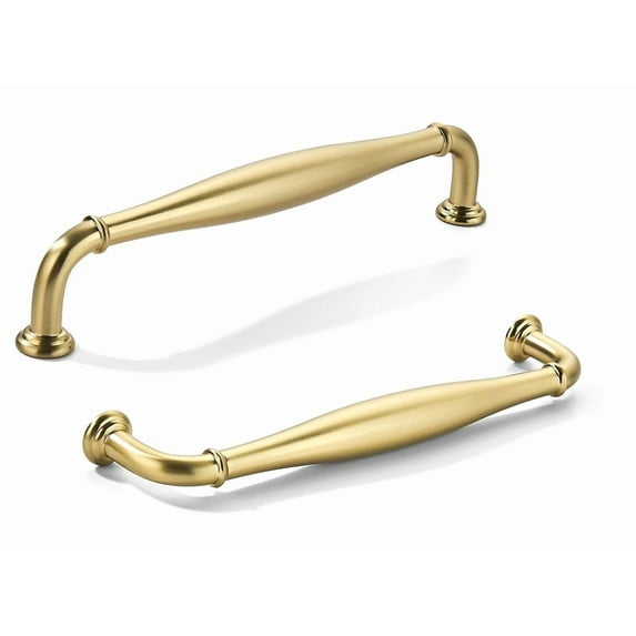 ANYWAY.GO 10 Pack 5inch (128mm) Hole Center Brushed Cabinet Pulls Satin ...