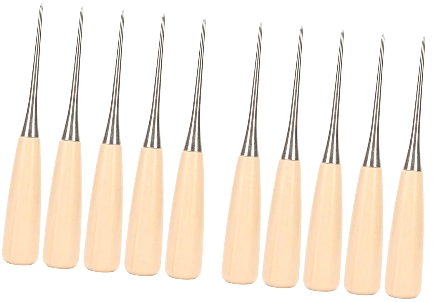 ANYWAY.GO 10 Pack Wooden Handle Scratch Awl Steel Awl Scratch Awl for ...