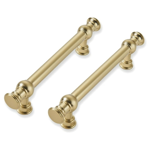 ANYWAY.GO 10-Piece 3-1/2 Inch Hole Center Brushed Cabinet Pulls Handles ...