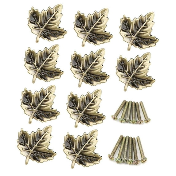ANYWAY.GO 10-Piece Bronze Maple Knobs, Farmhouse Style Handles for ...