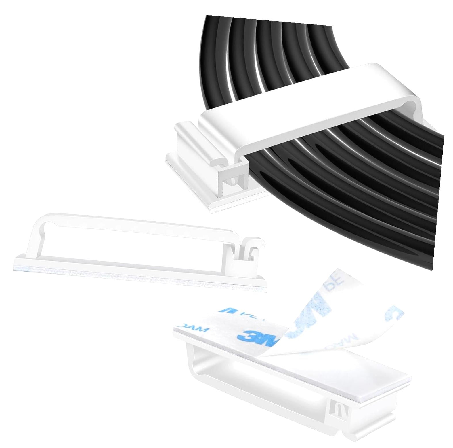 ANYWAY.GO 100 PCS Wire Holders(Large) White, Cord Organizers Cable ...