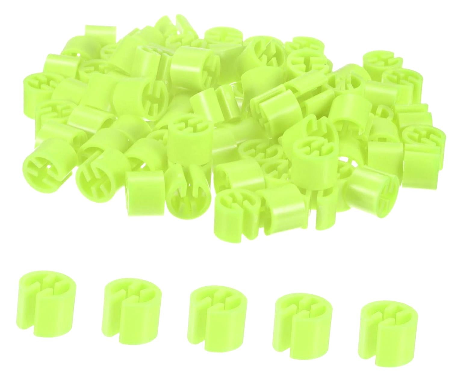 ANYWAY.GO 100-Pack Clothes Hanger Markers Blank, Plastic Garment Color ...