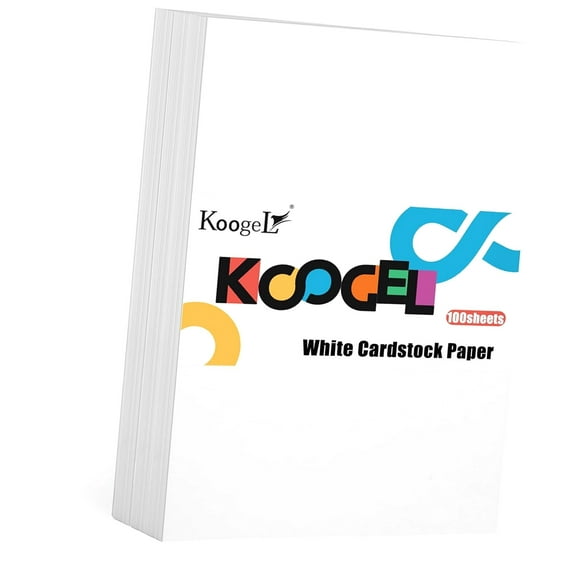 ANYWAY.GO 100 White Cardstocks 5 7 Inches, 200gsm Heavyweight Cardstock ...