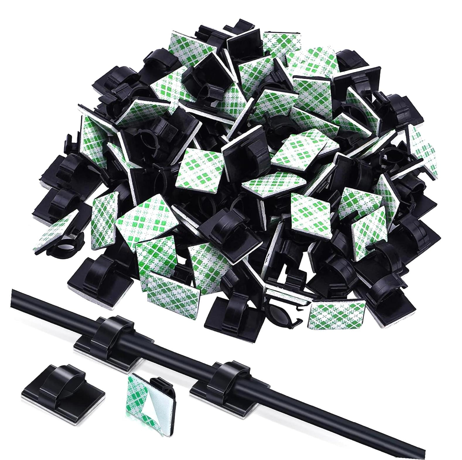 ANYWAY.GO 100Pcs Adhesive Cable Clips, Strong Wire Holders for Wall ...