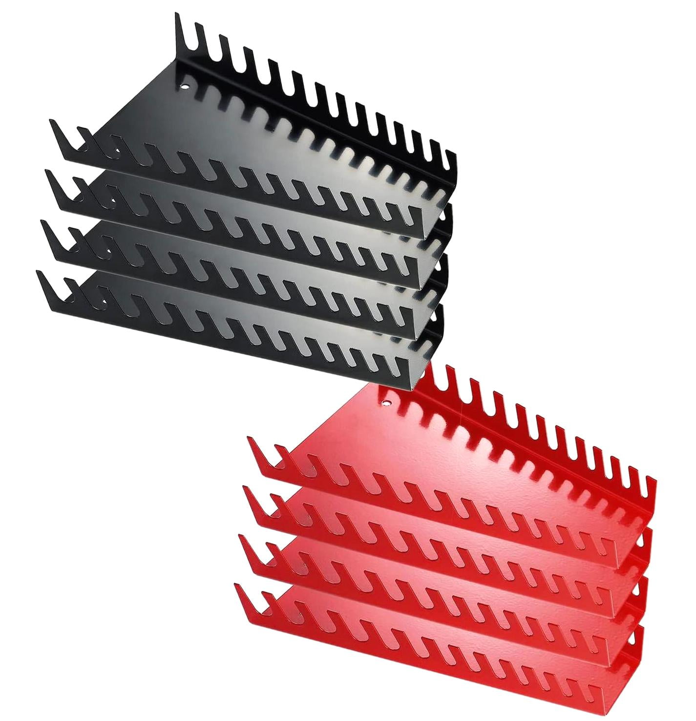 ANYWAY.GO 104 Slots Metal Wrench Organizer, Wrench Holder Tray Set ...