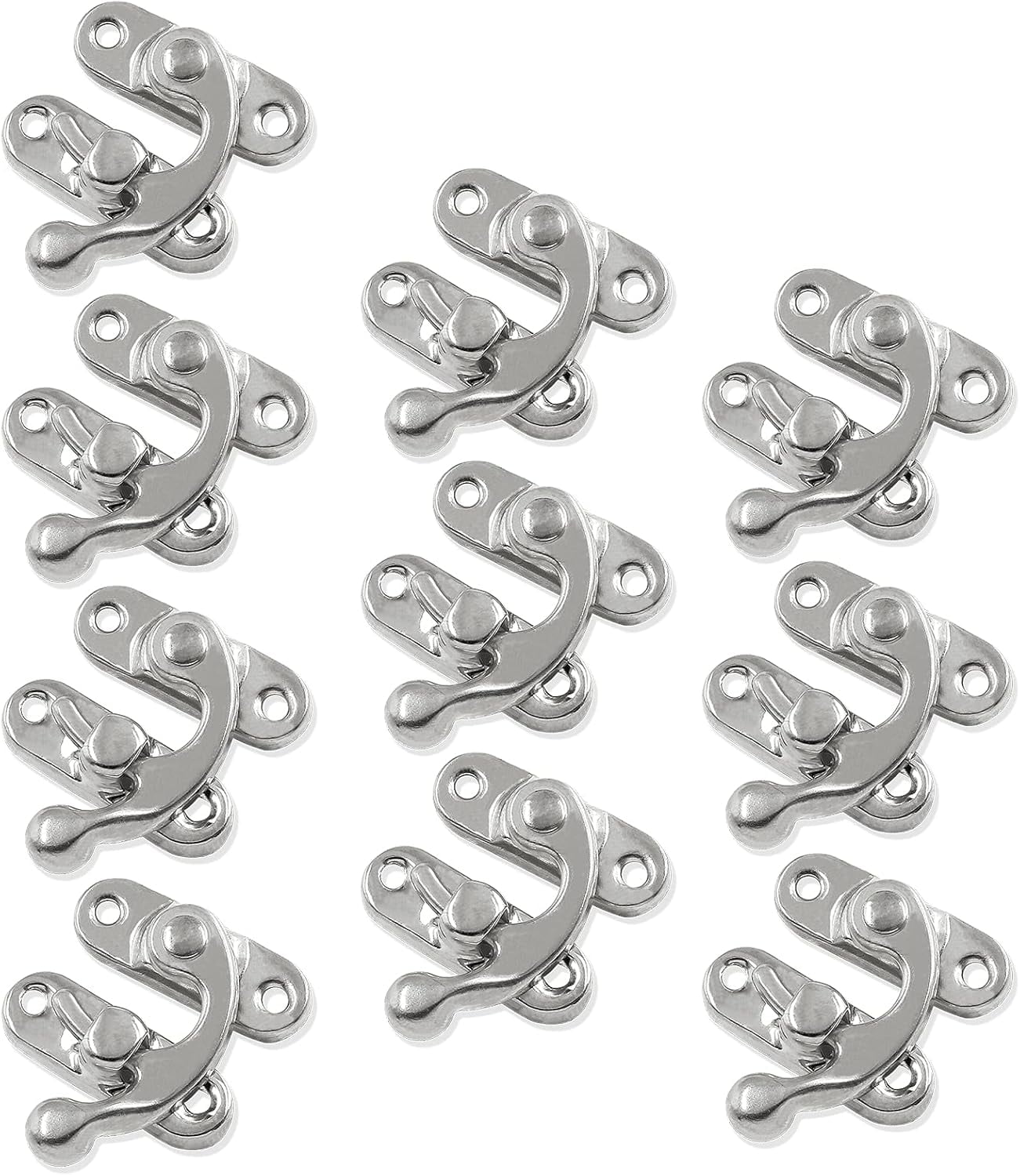 ANYWAY.GO 10Pcs Swing Arm Right Hasp, Wooden Jewelry Box Lock for ...