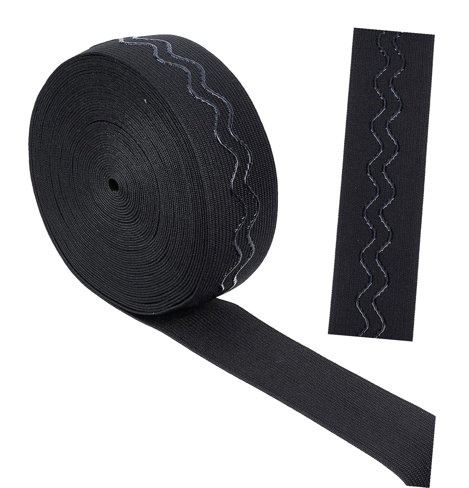 ANYWAY.GO 10Ydsx 1.5 Inch Gripper Band Tape Webbing Stretchy Wavy Band ...