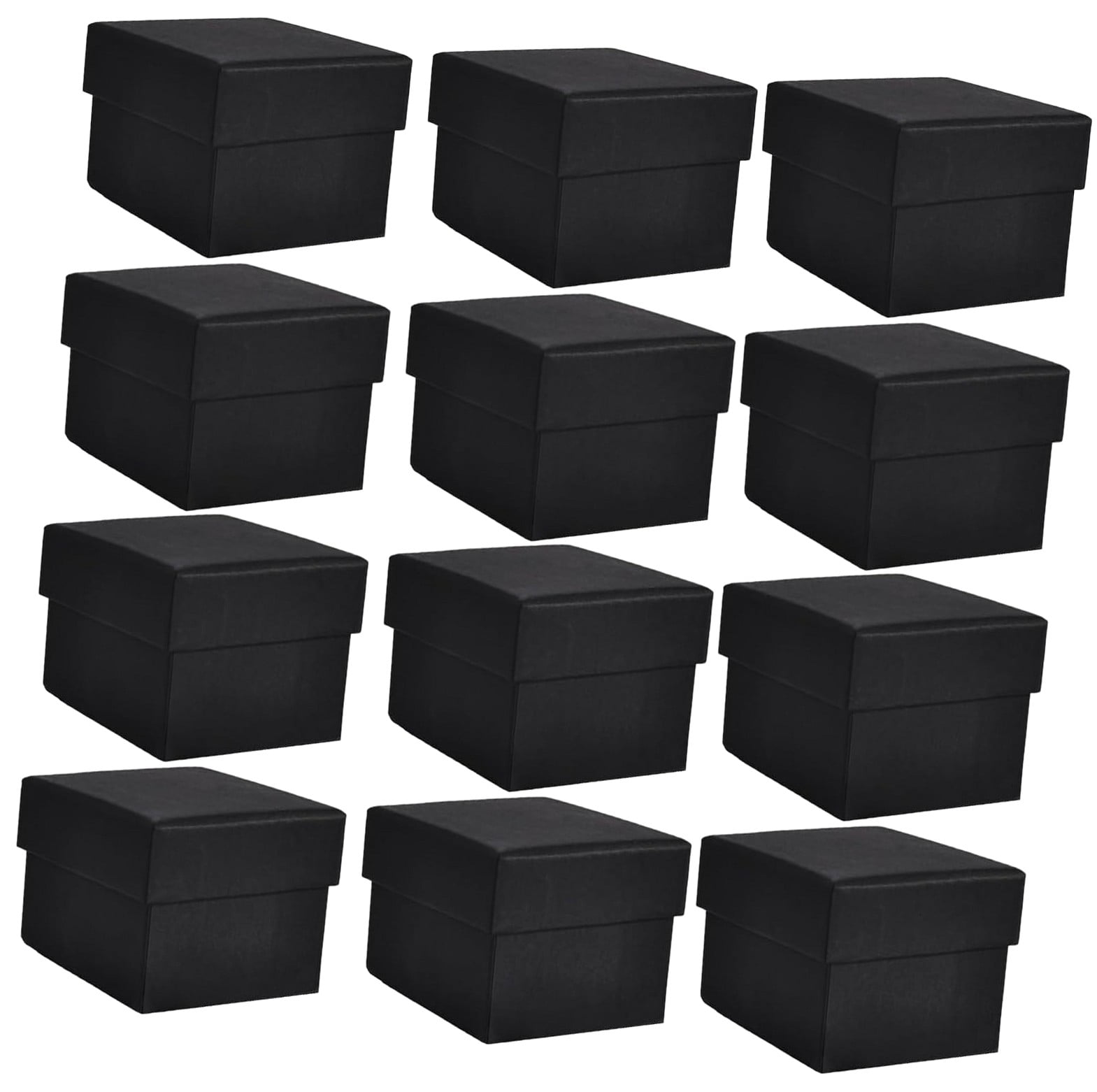 ANYWAY.GO 12 Pack Cardboard Box Display Jewelry Boxes with Lid, 3.15x3 ...
