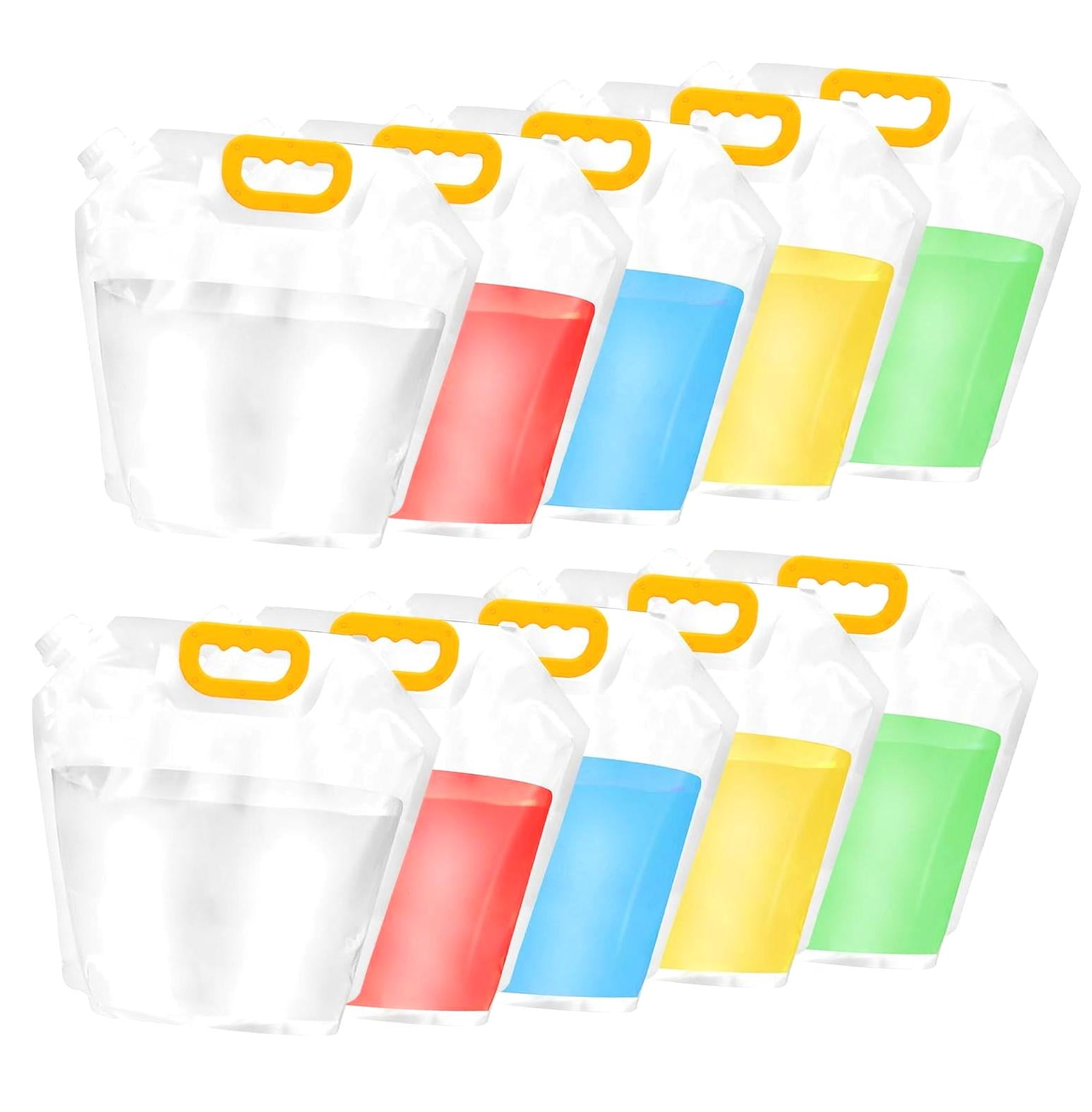 ANYWAY.GO 12 Pack Collapsible Water Container Bag 1.3 Gallon Foldable ...