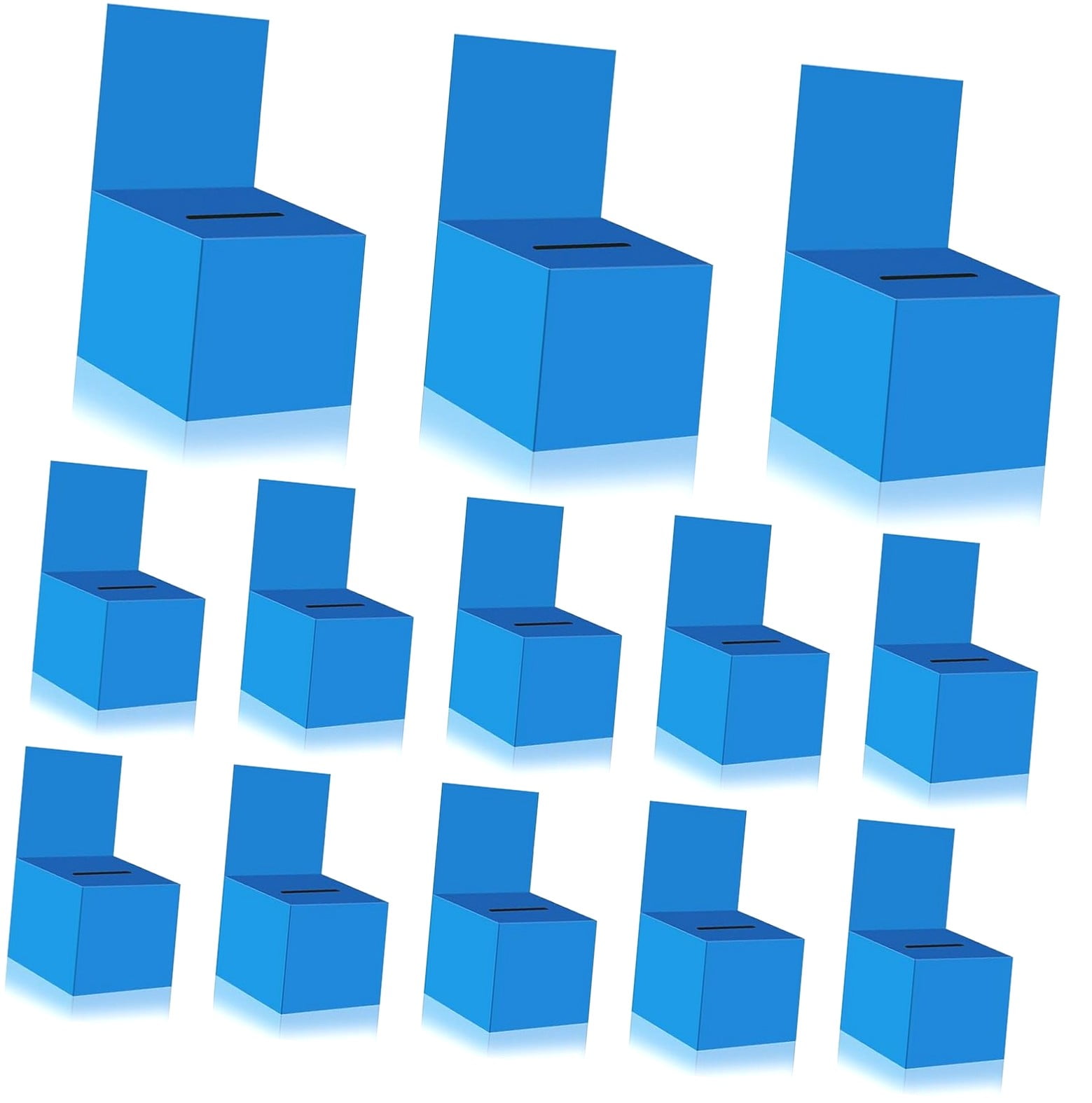 ANYWAY.GO 12 Pcs Raffle Boxes Cardboard Box with Slot for Ticket and ...