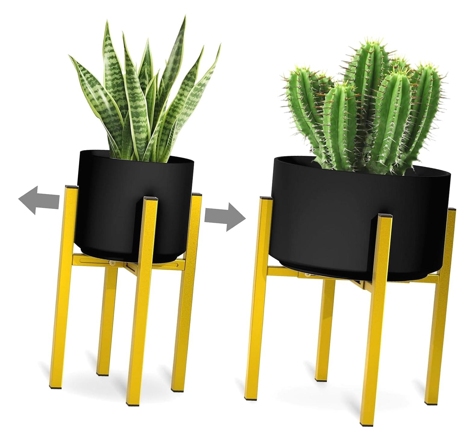 ANYWAY.GO 14 Inch Tall Golden Metal Plant Stand for Indoor & Use ...