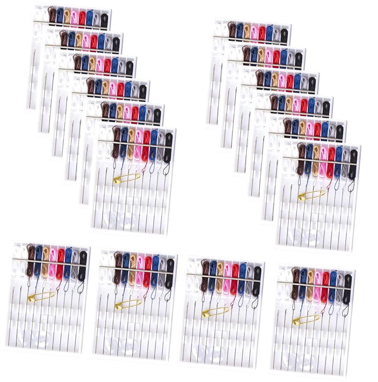 ANYWAY.GO 16 Boxes and Travel Quick Fix Sewing Kit Pre Threaded Needle ...