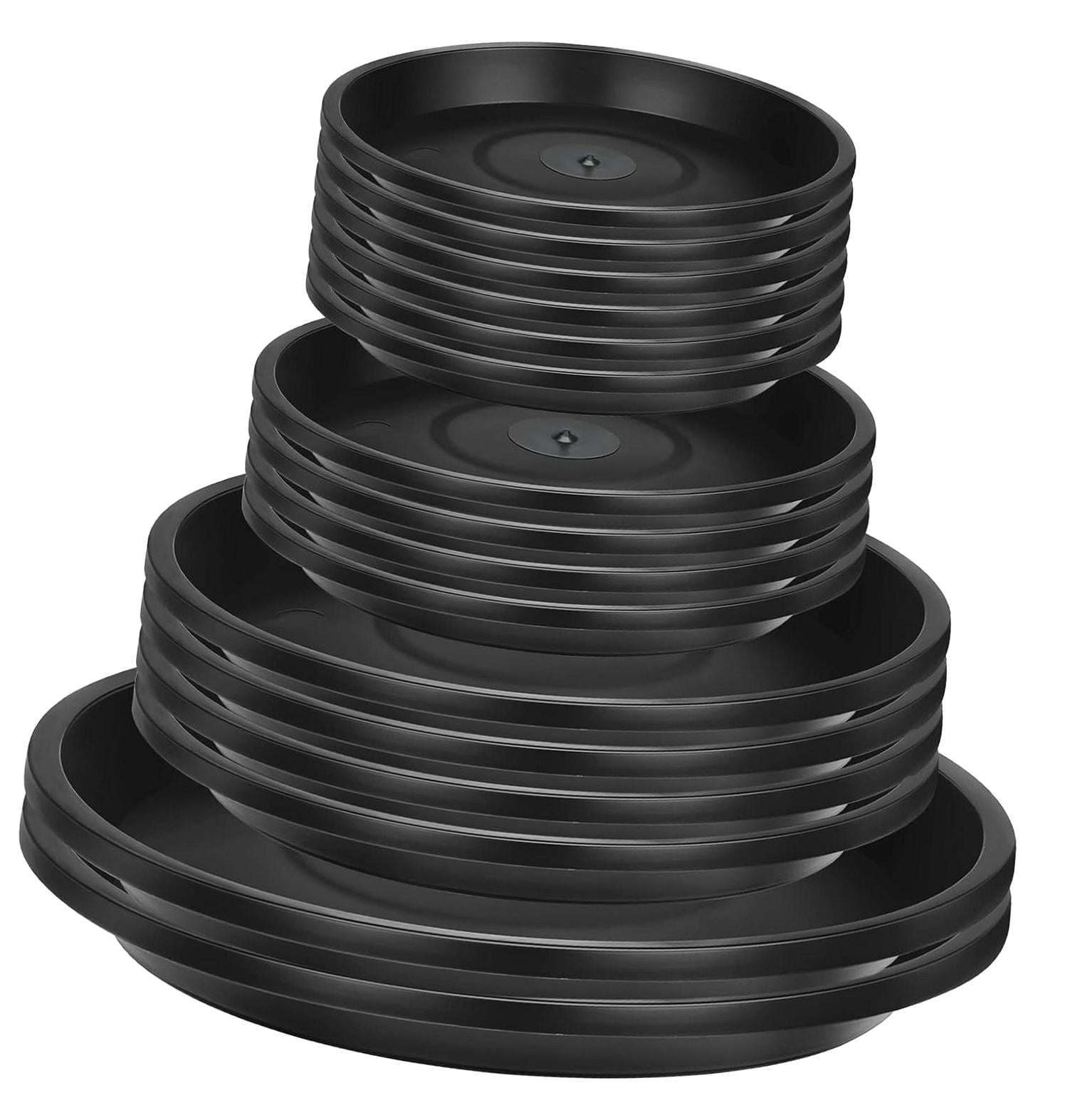 ANYWAY.GO 16 Pack Plastic Plant Saucer Pot Saucers Round Water Tray ...
