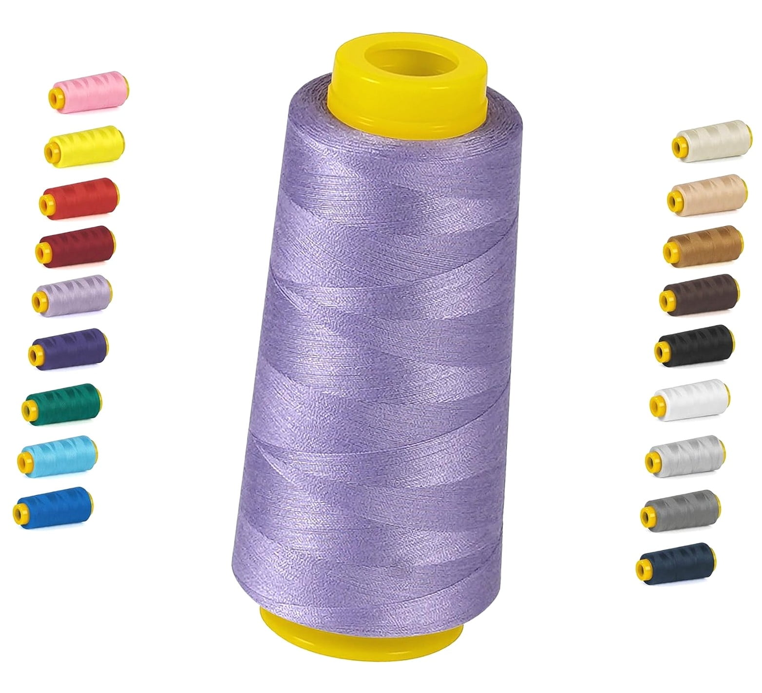 ANYWAY.GO 1800 Yards/1650M Light Thread, All Purpose for Sewing Machine ...