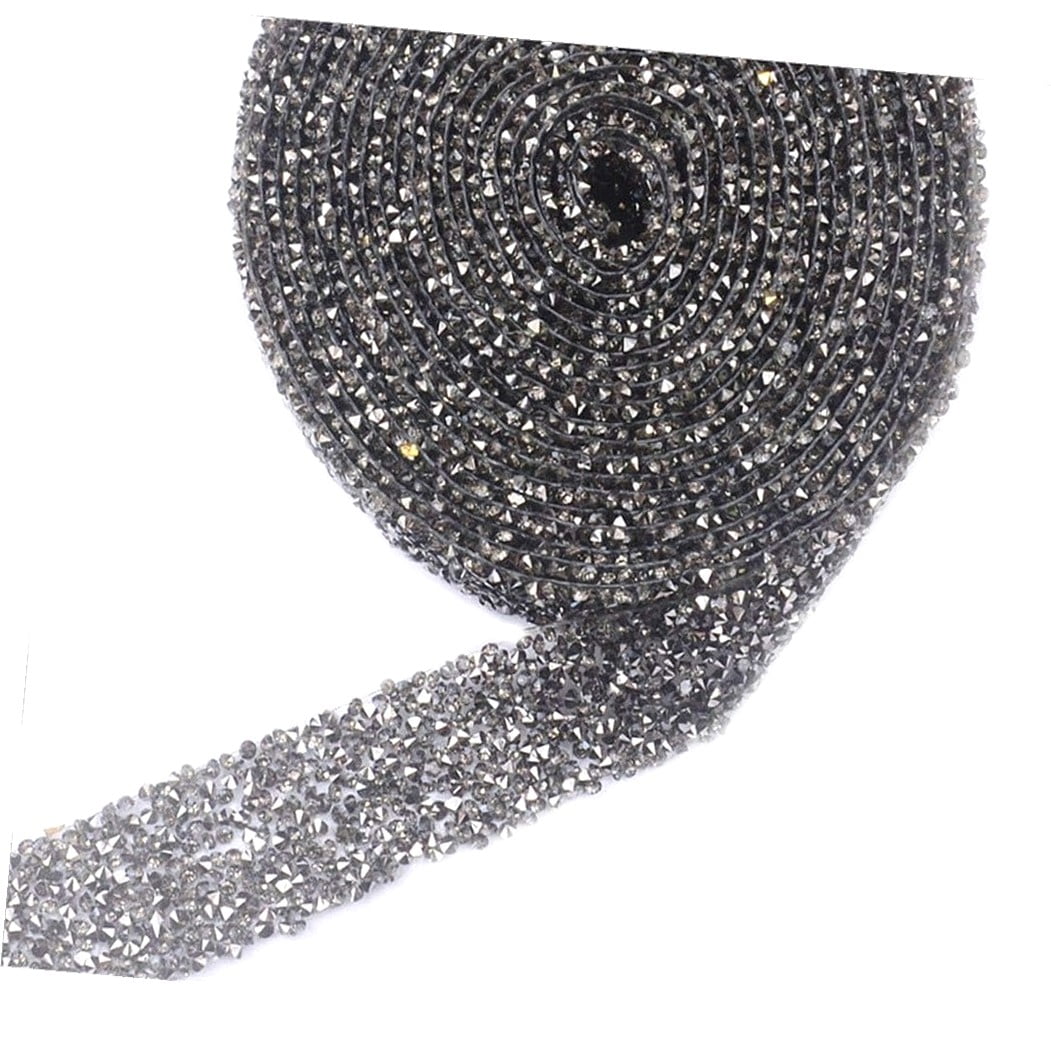 ANYWAY.GO 1Yard 3CM Rhinestone Sparkling Rhinestone Hotfix Iron ...