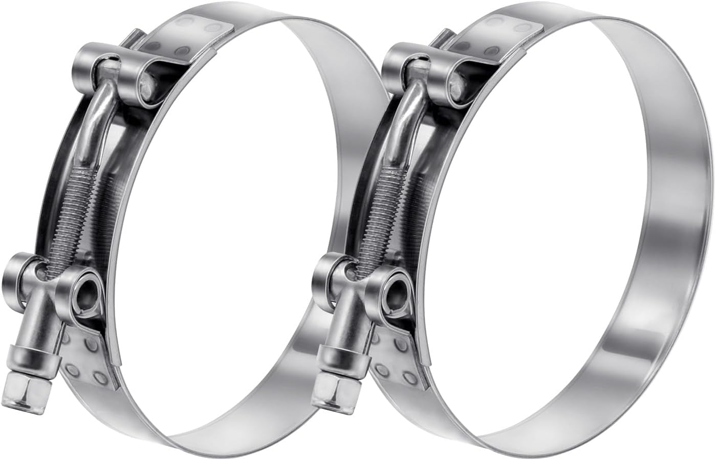ANYWAY.GO 2 Pack 3.5 inch Hose Clamps, Steel_304 Working 95mm-103mm for ...