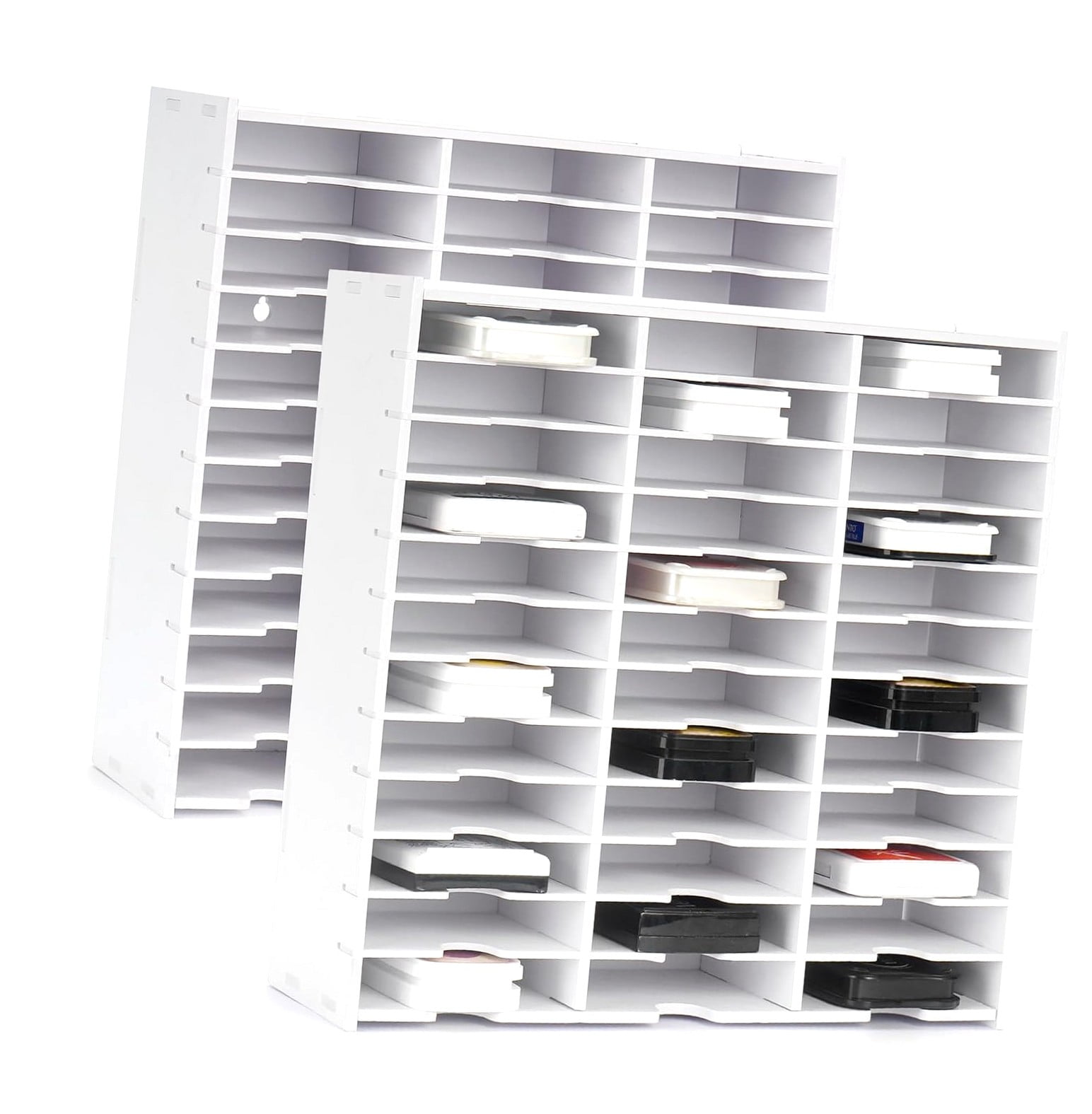 ANYWAY.GO 2 Pack 36 Grids Ink Pad , Wall-mountable Stamp Pad Organizer ...