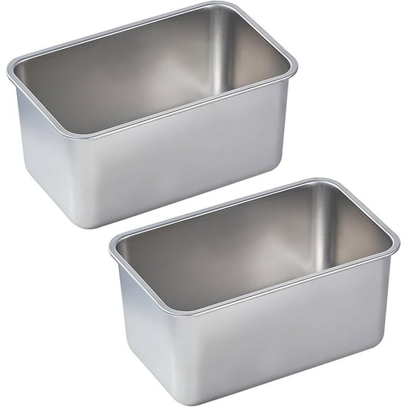 ANYWAY.GO 2-Pack 4-Inch Extra Deep Loaf Pan, Bread Meatloaf Pan, Oven ...