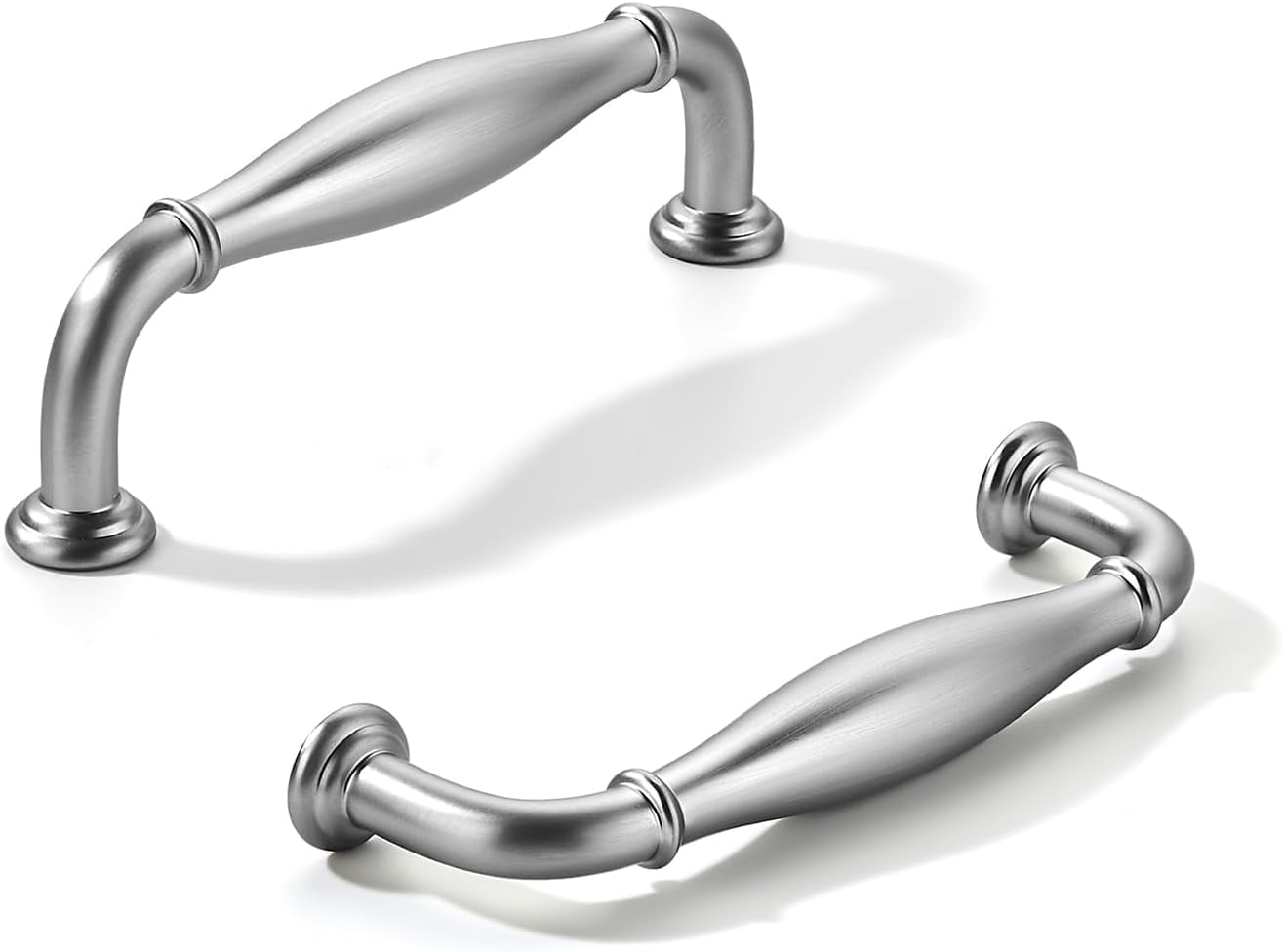 ANYWAY.GO 2 Pack 4inch (102mm) Hole Center Brushed Satin Nickel Cabinet ...