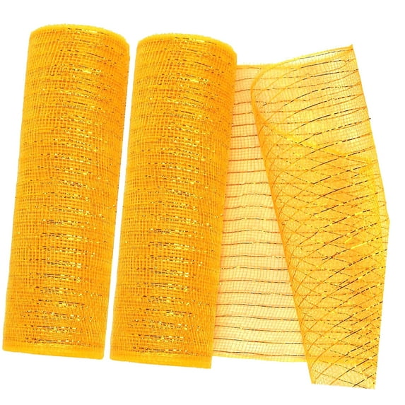 ANYWAY.GO 2 Pack Deco 10 Inch 30 Feet Decor with Metallic Foil Deco ...