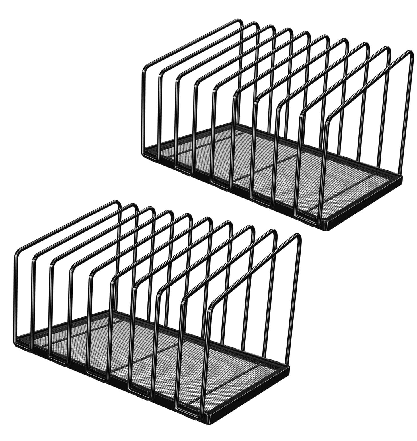 ANYWAY.GO 2-Pack Desk File Organizers, Wire Magazine Holders with 9 ...