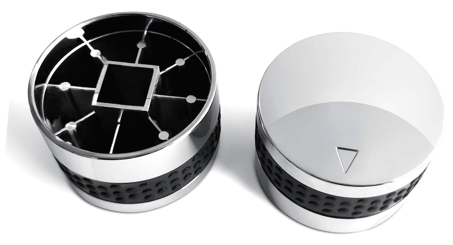 ANYWAY.GO 2 Pack Grill Control Knobs Replacement, Chrome Plated Plastic ...