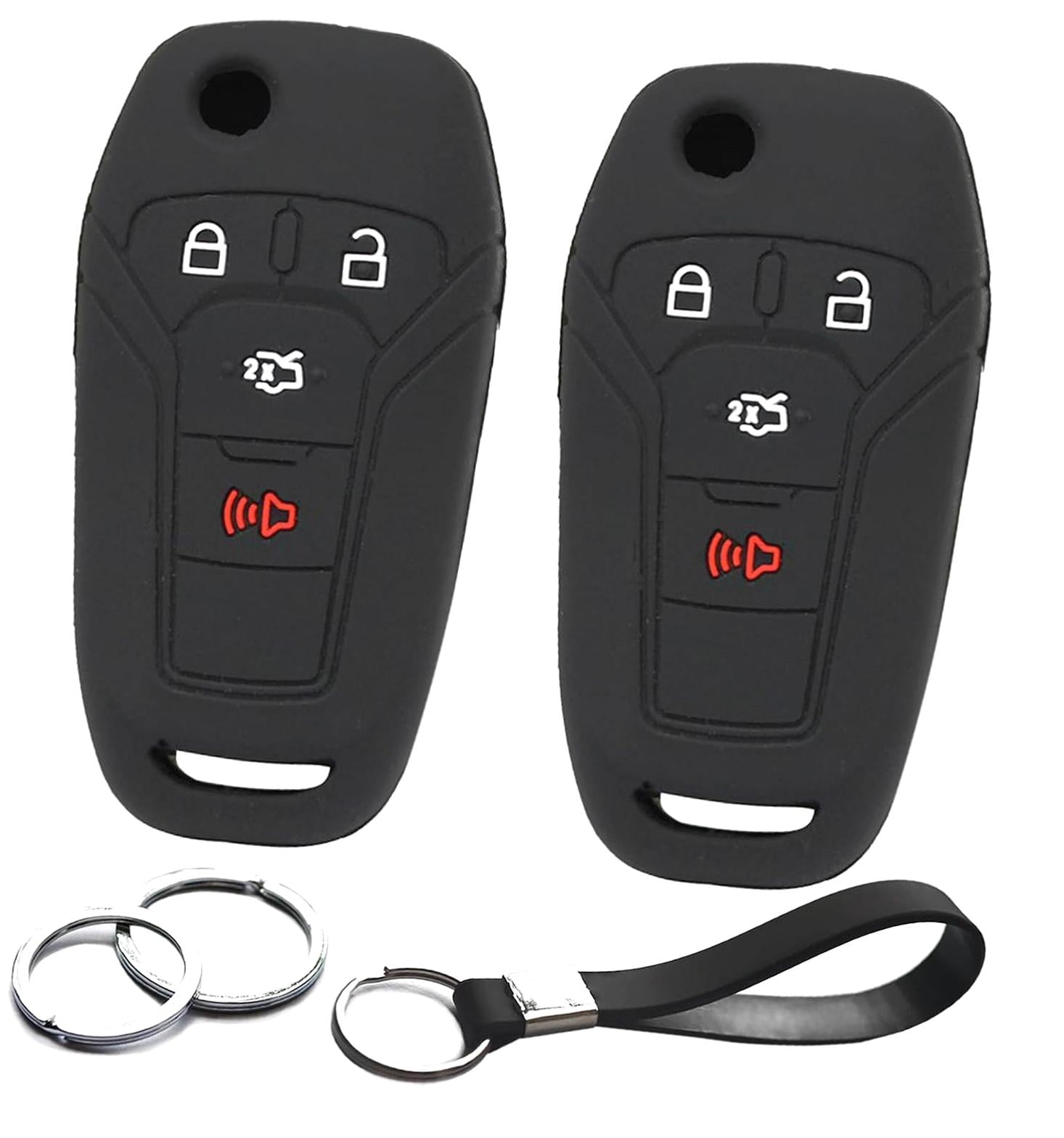ANYWAY.GO 2-Piece Key Fob Cover Set for Transit-150 250 350 HD E ...