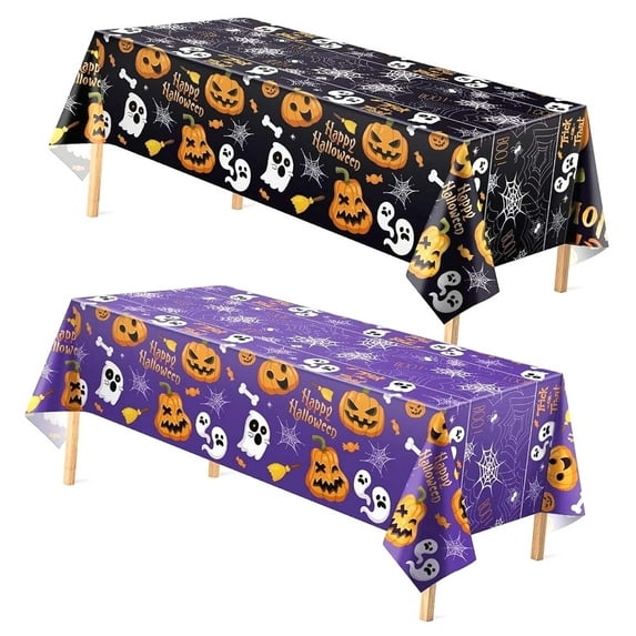 ANYWAY.GO 2 Pieces Camping Tablecloth Party Decorations Plastic ...