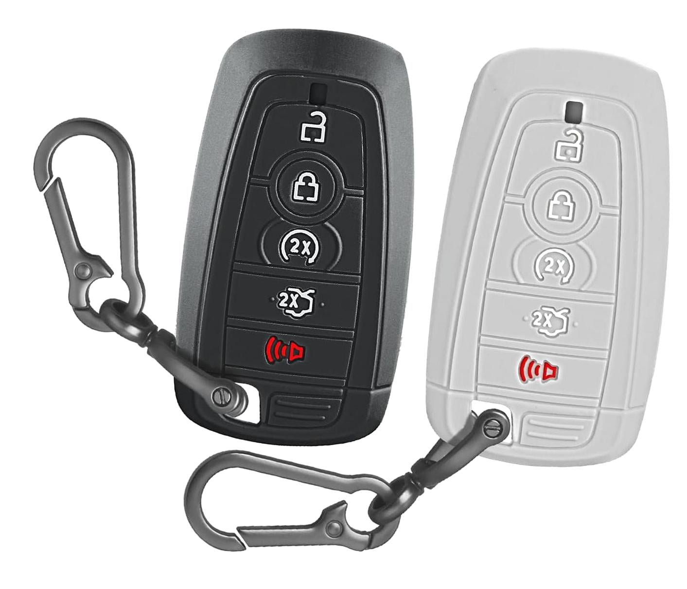 ANYWAY.GO 2 Pieces Silicone Key Fob Protector with Keychain, Flexible ...