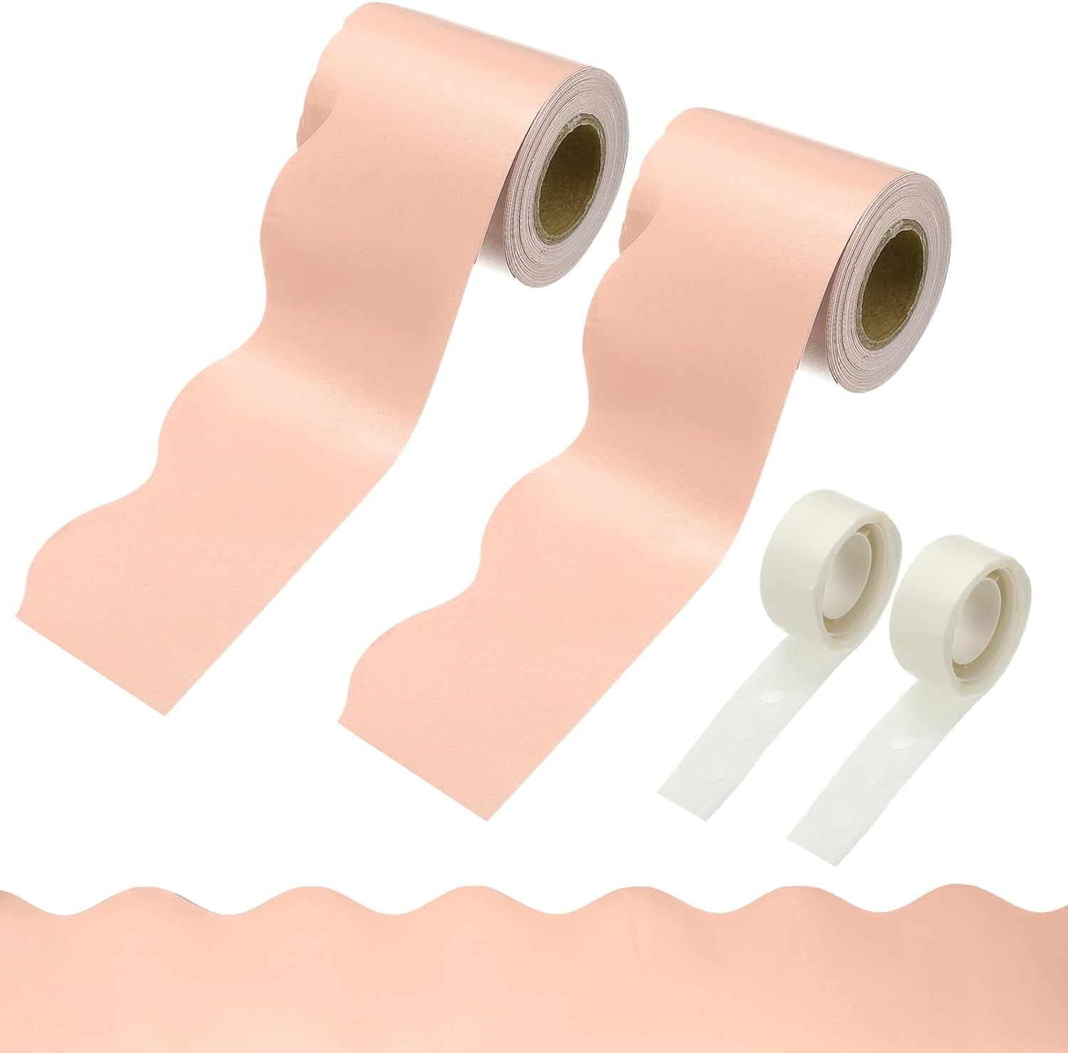 ANYWAY.GO 2 Rolls Bulletin Borders, 65.6ft Light Orange Border for ...