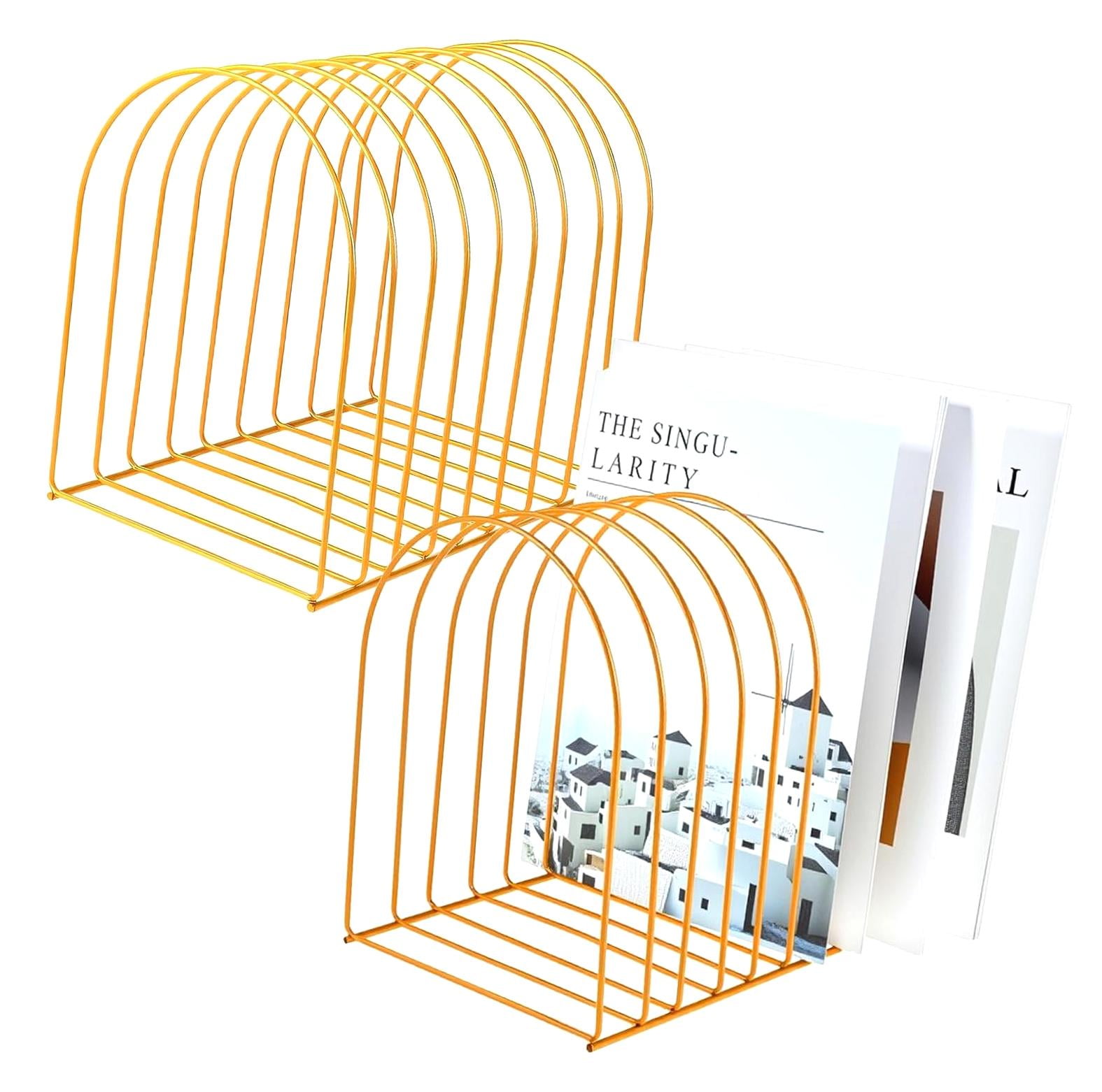 ANYWAY.GO 2 Sets of Wire File Organizers for Desks, 9-Slot Metal File ...
