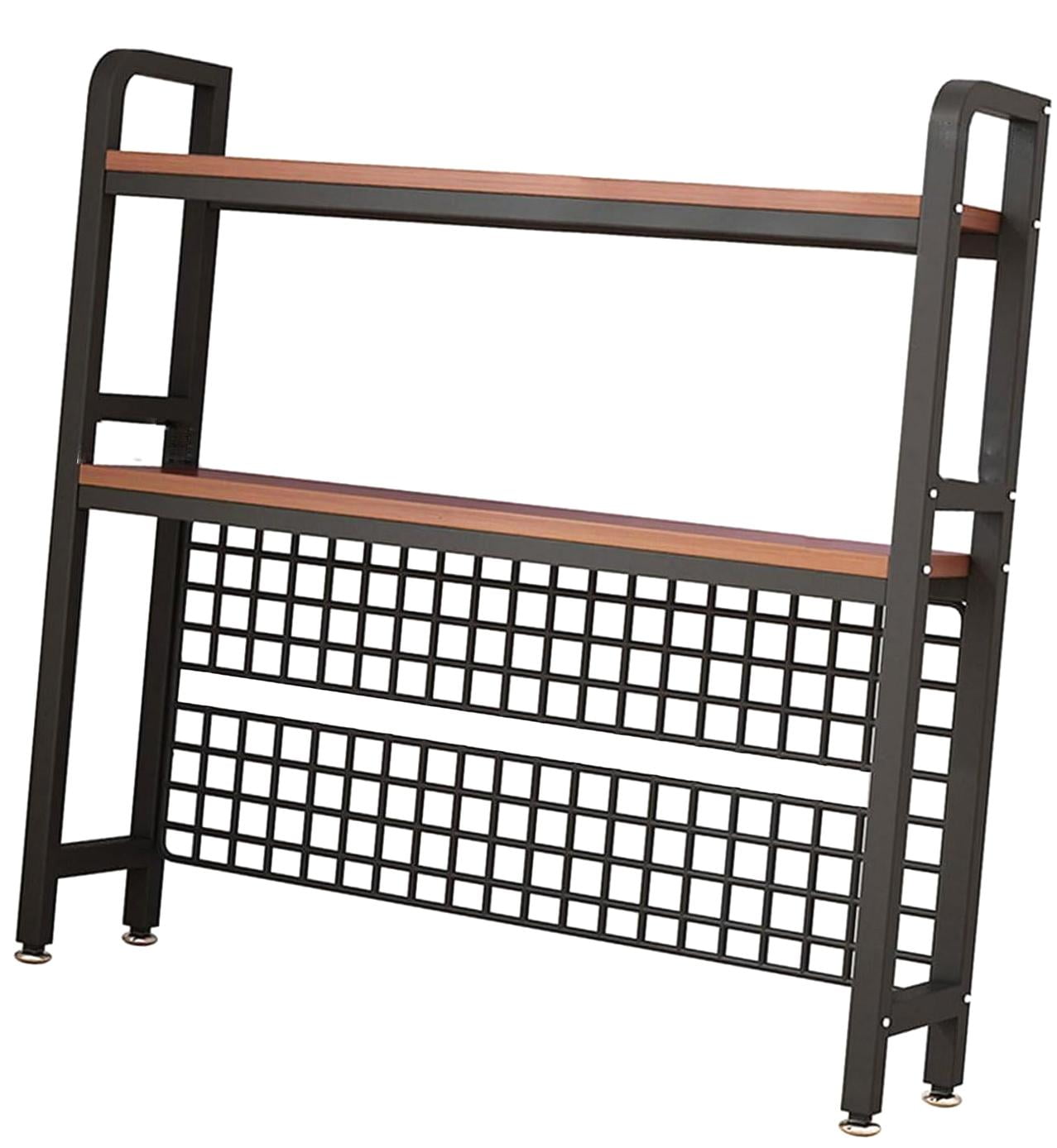 ANYWAY.GO 2-Tiers Desktop Bookshelf, Adjustable Countertop Storage ...