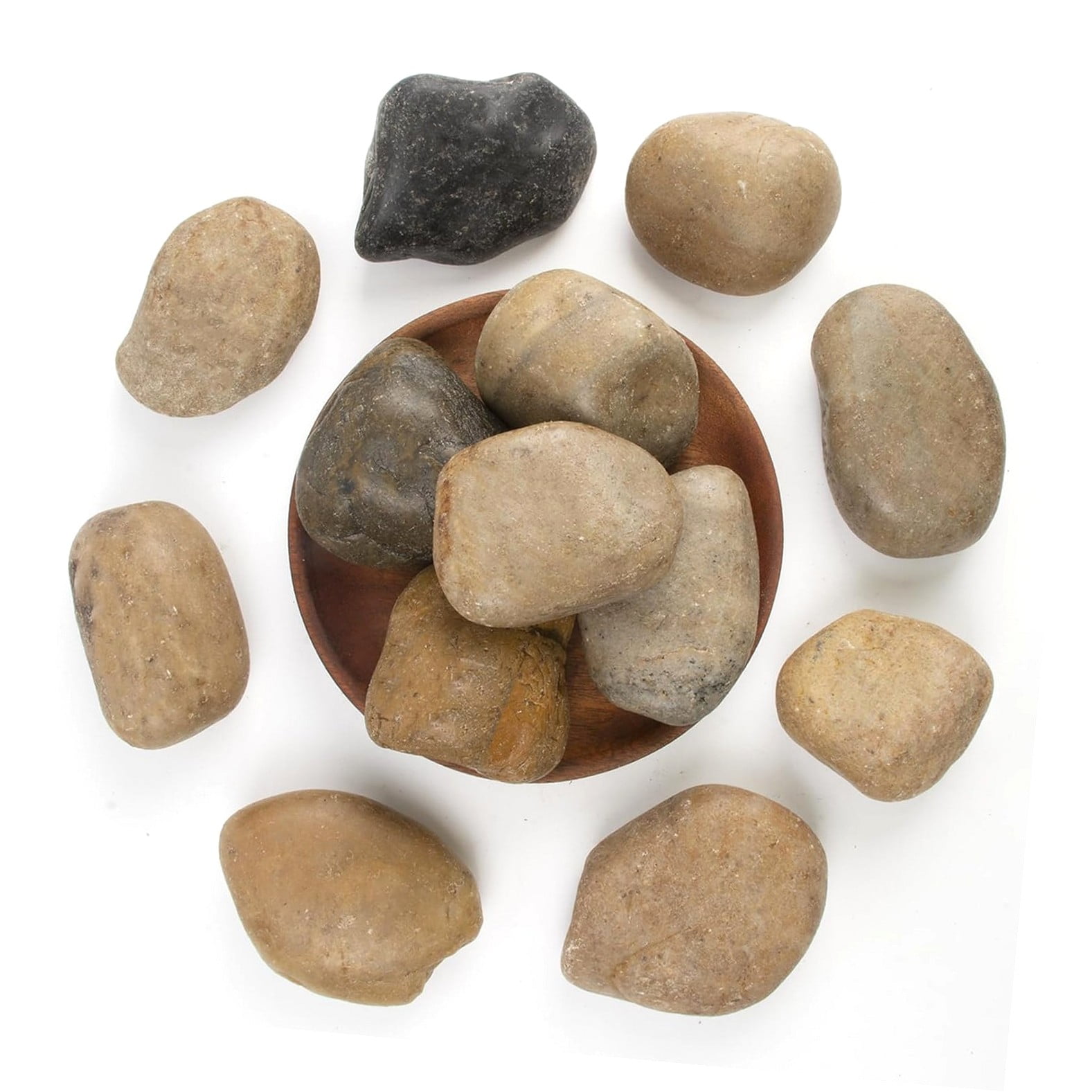 ANYWAY.GO 20 Pound Mixed Stones Pebbles River Rocks, Beach Pebbles, 2-3 ...
